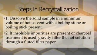 Techniques in Organic Chemistry | PPTX