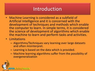 Techniques Machine Learning | PPTX