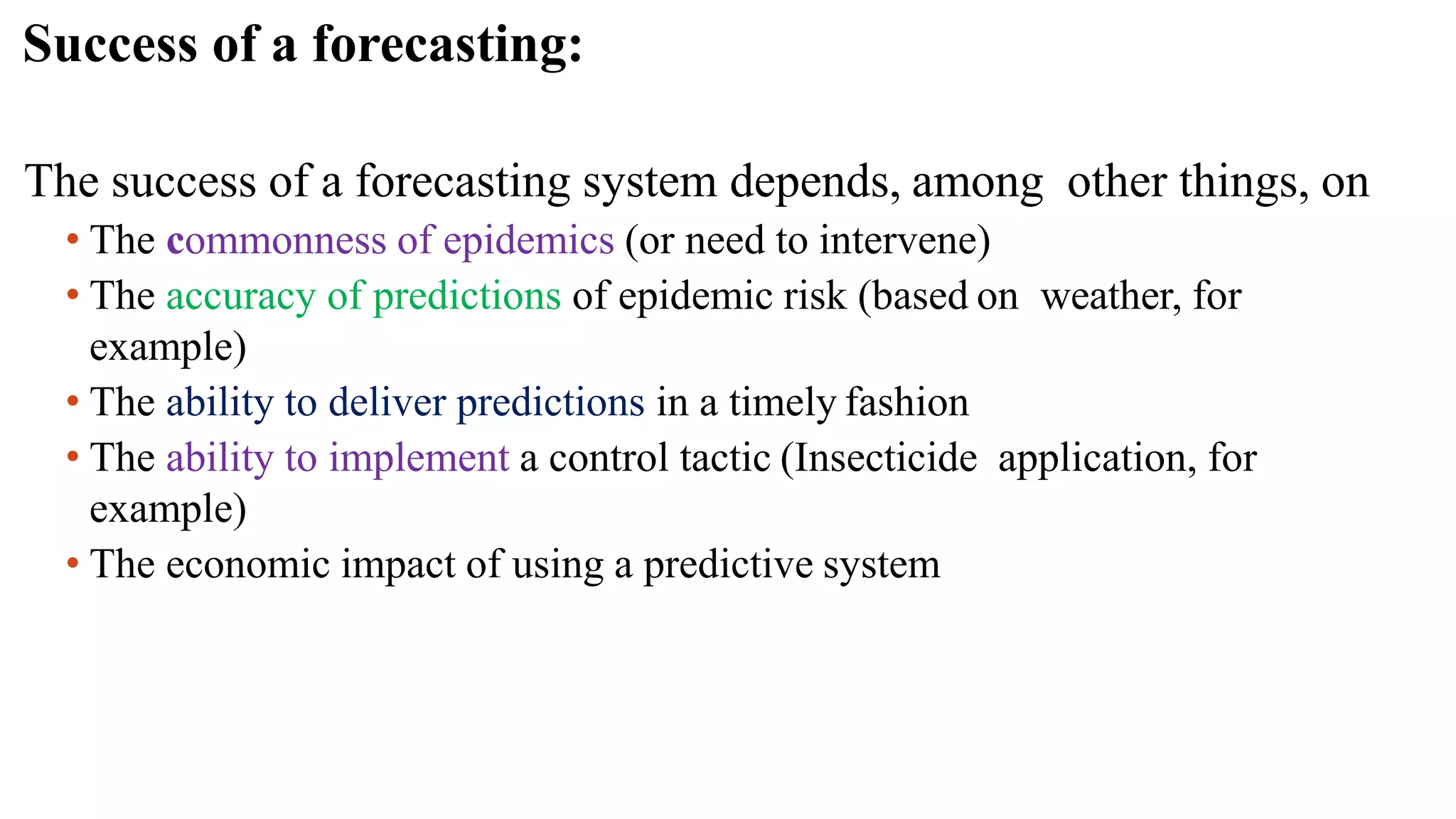 pest forecasting models | PPTX