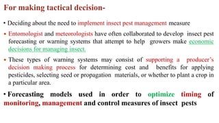 pest forecasting models | PPTX