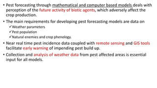pest forecasting models | PPTX