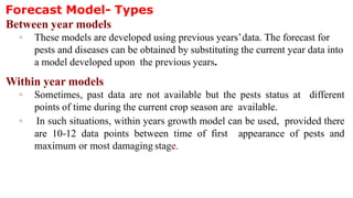 pest forecasting models | PPTX