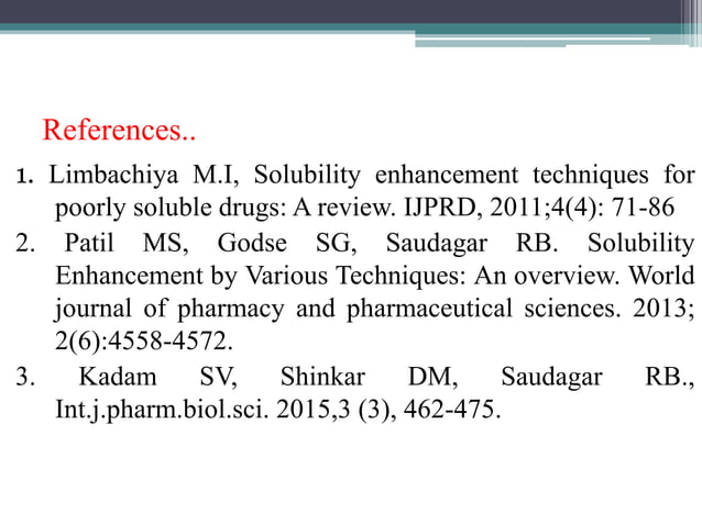 Classification of Solubility Enhancement Techniques | PPT Classification of Solubility Enhancement Techniques | PPT