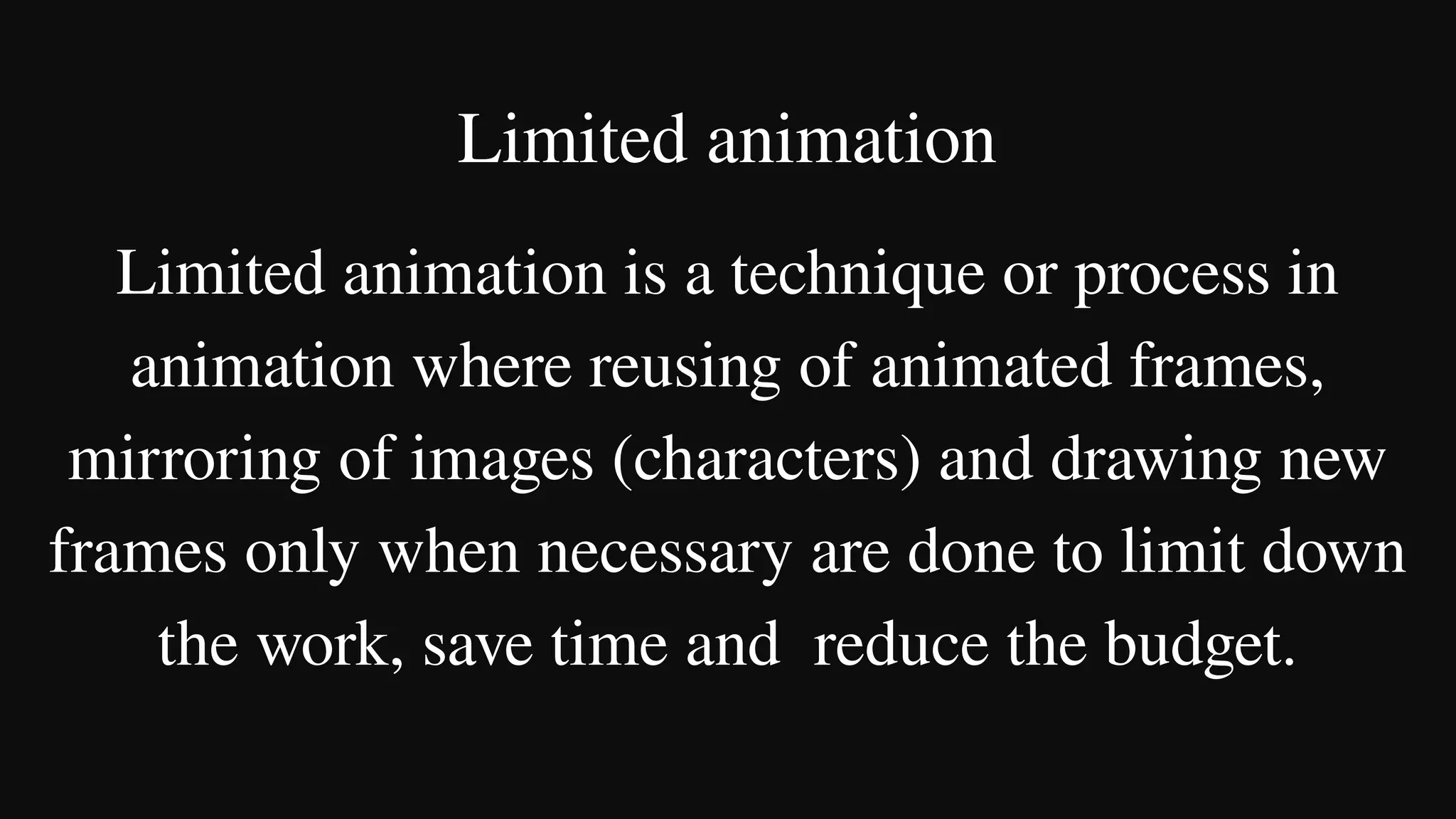 digital animation power point on animation techniques | PPTX