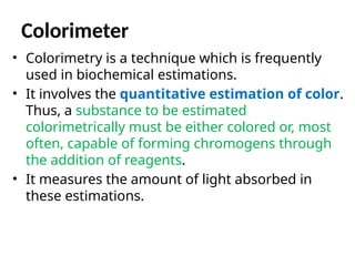Techniques- Colorimetry, Elisa, RIA.pptx