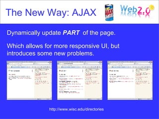 Techniques For A Modern Web UI (Original Slides) | PPT