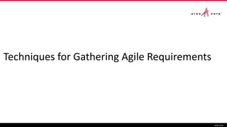 Techniques for Gathering Agile Requirements | PPT