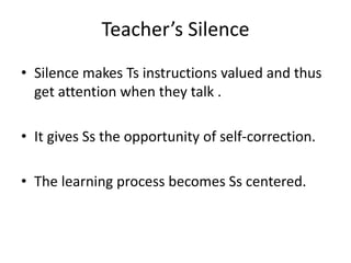 Techniques and methods of the silent way | PPTX