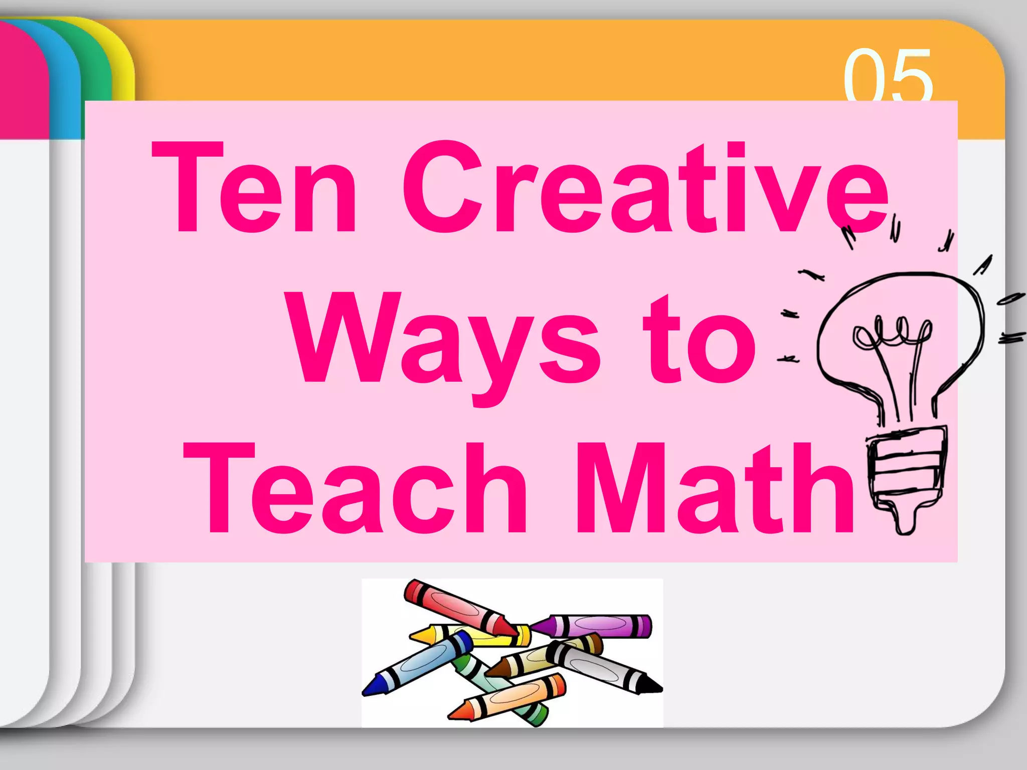 Techniques and Strategies in Teaching Math | PPT