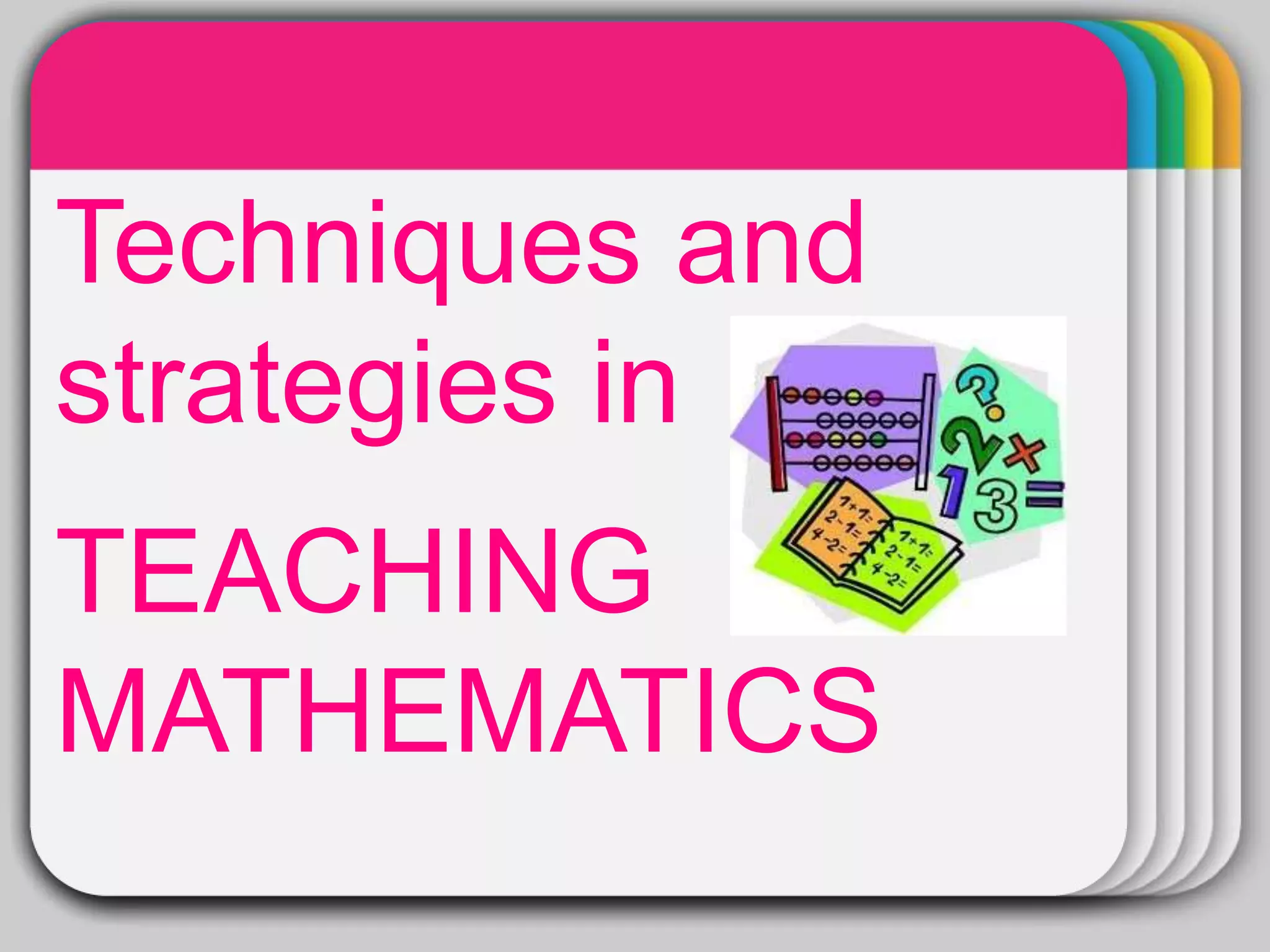 Math Strategies | PPT