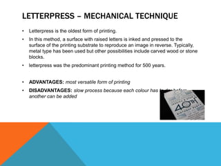 Techniques and technologies used in print production | PPTX