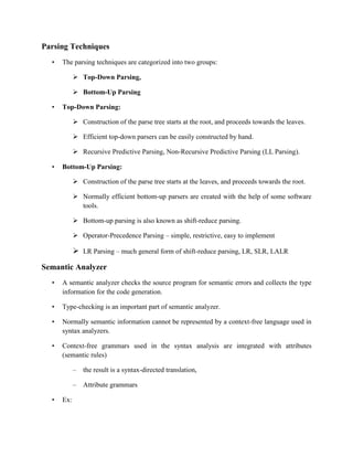 Techniques & applications of Compiler | DOCX