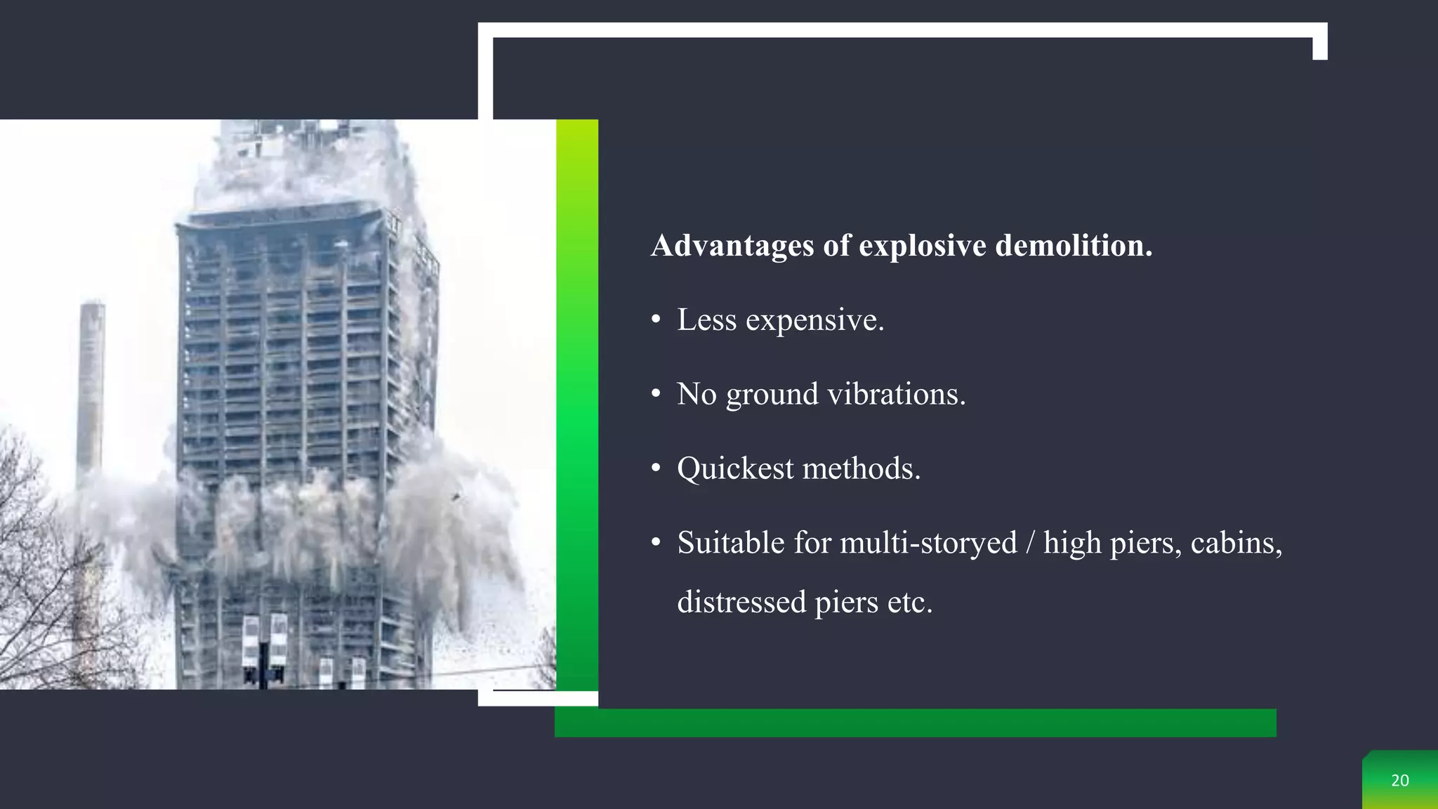 Techniques behind demolition of structures | PPT