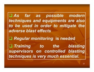 Techniques of Controlled Blasting | PDF