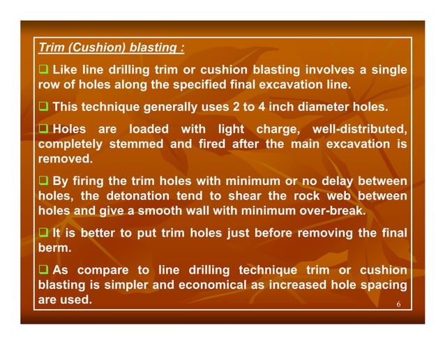Techniques of Controlled Blasting | PDF