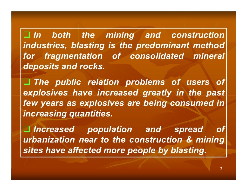 Techniques of Controlled Blasting