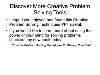 Techniques For Creative Problem Solving | ODP | Internet for Beginners ...