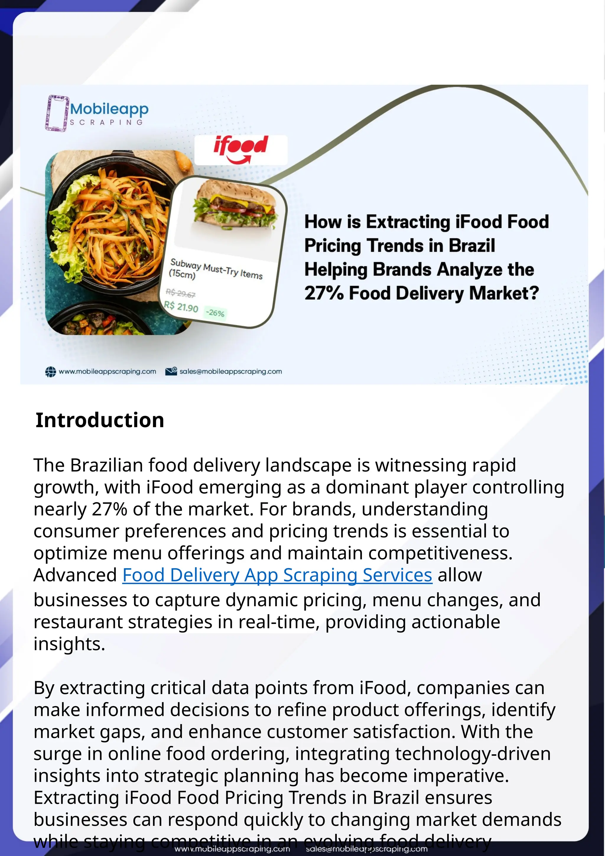 Techniques for Extracting iFood Food Pricing Trends in Brazil.pptx