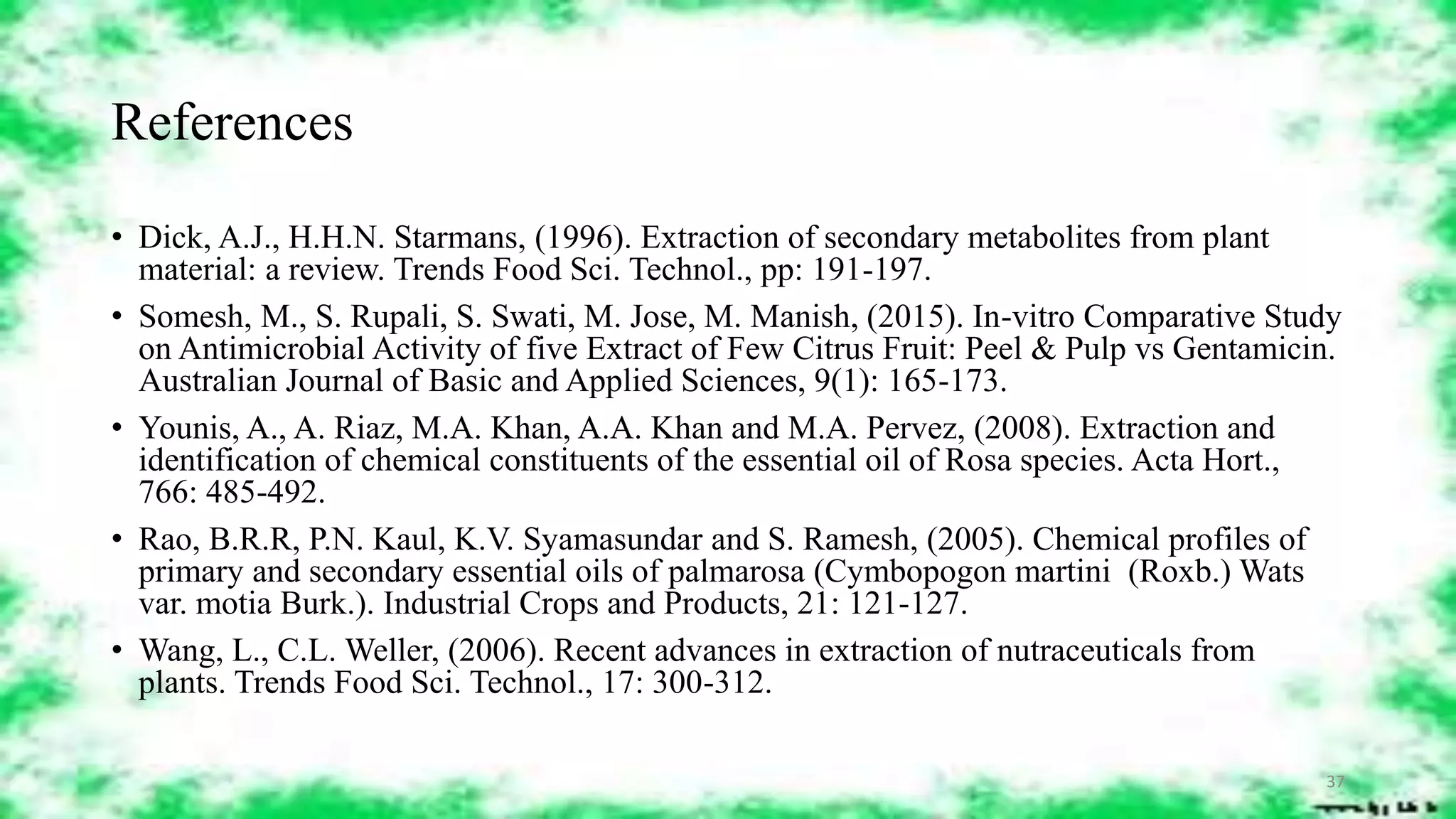 Techniques for extraction of essential oils | PPTX