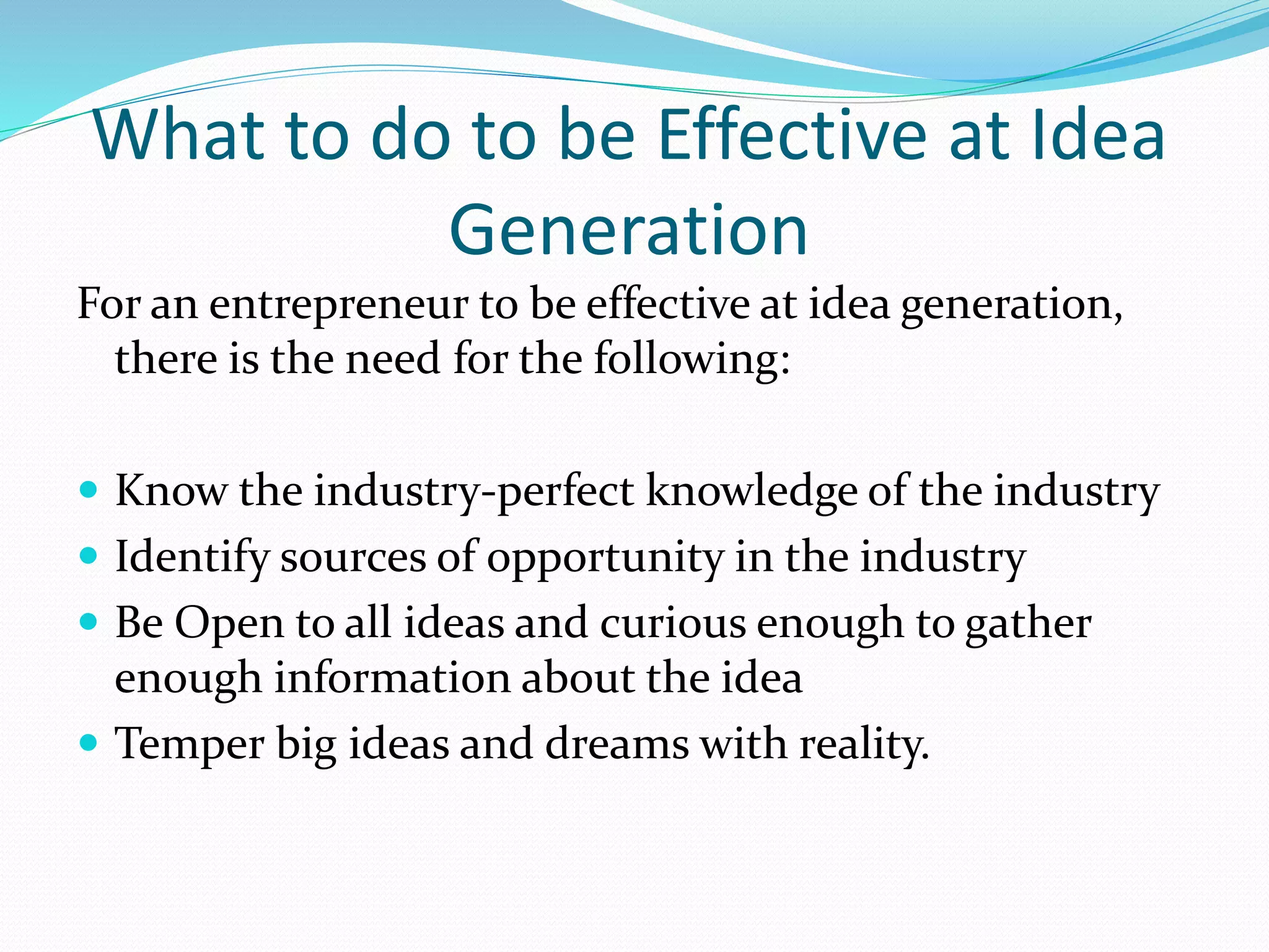 Techniques for Generating Business Ideas for Growth | PPTX