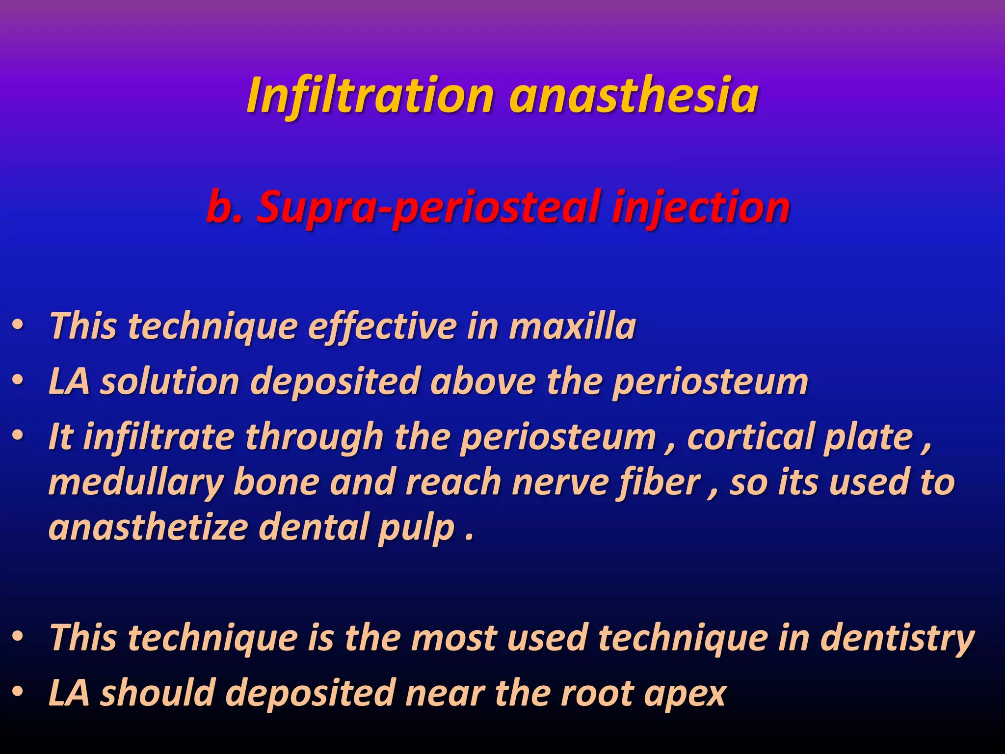 Techniques for local anasthesia in dentistry | PPSX