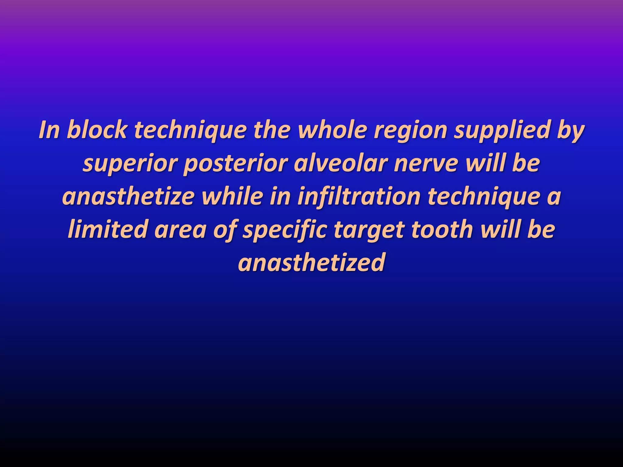 Techniques for local anasthesia in dentistry | PPSX