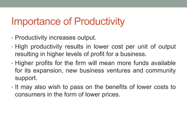 Techniques for measurement of productivity | PPTX | Mechanical and ...