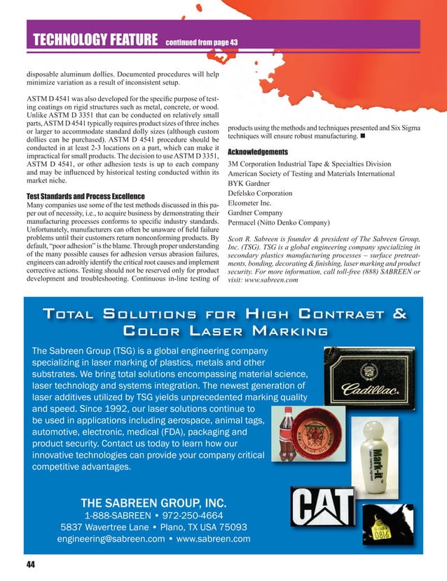 Techniques For Measuring Adhesion Abrasion Durability Of Coatings Inks ...