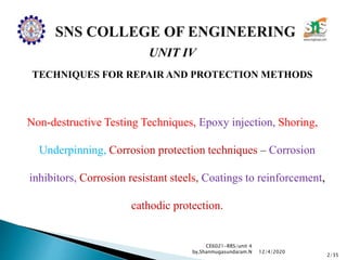 Techniques for repair and protection methods II- Repair and ...