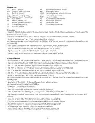 Techniques for securing rest | PDF