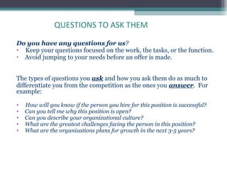 Techniques for successful job interview | PPT