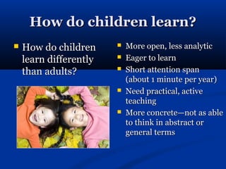Techniques for teaching children | PPT