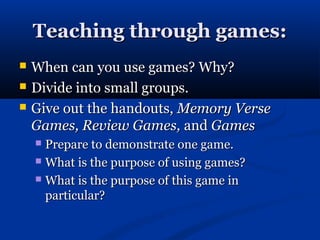 Techniques for teaching children | PPT