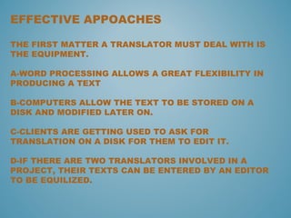 Techniques for translation | PPT