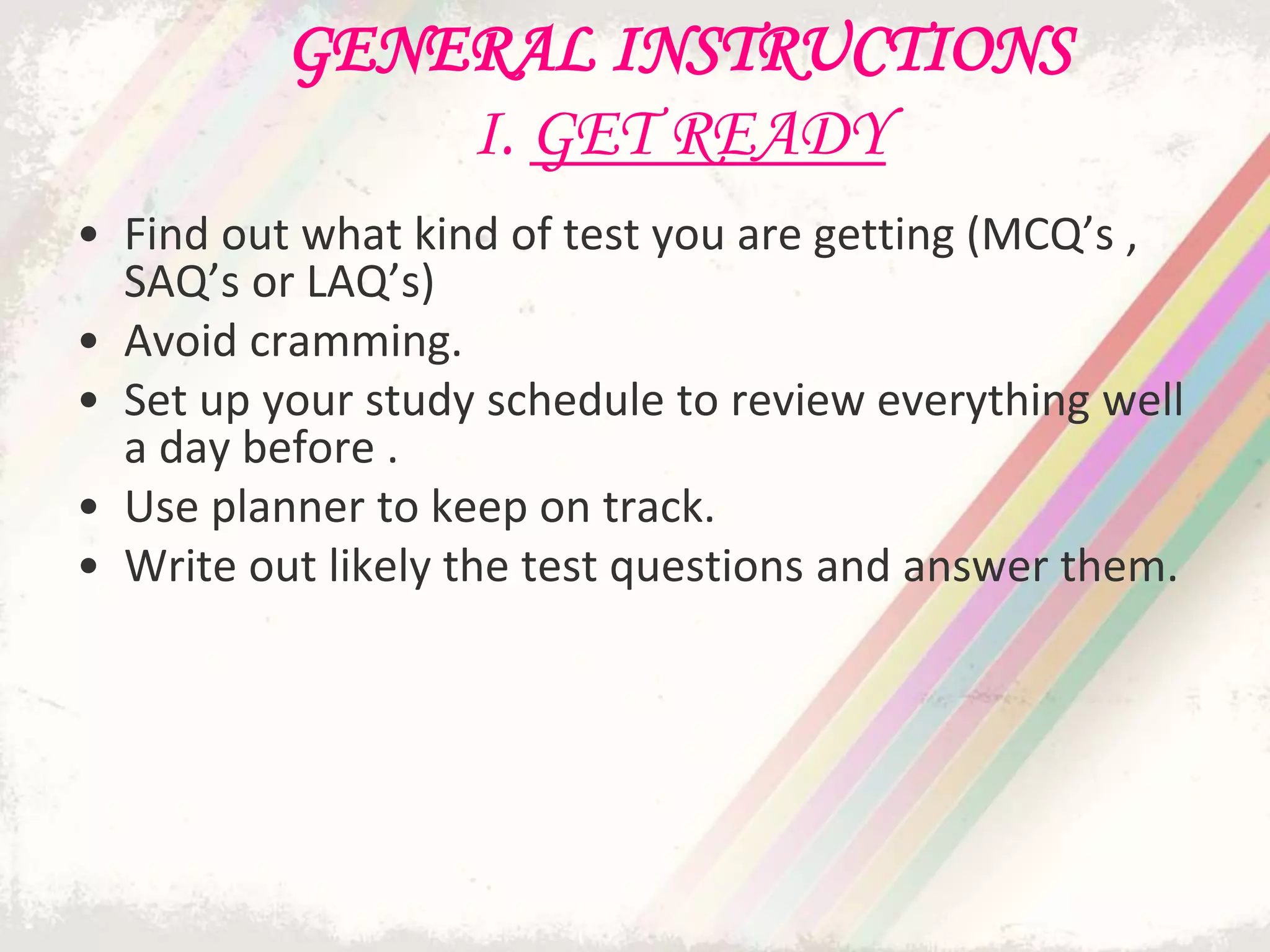 Techniques how to attempt papers tests in english. | PPTX