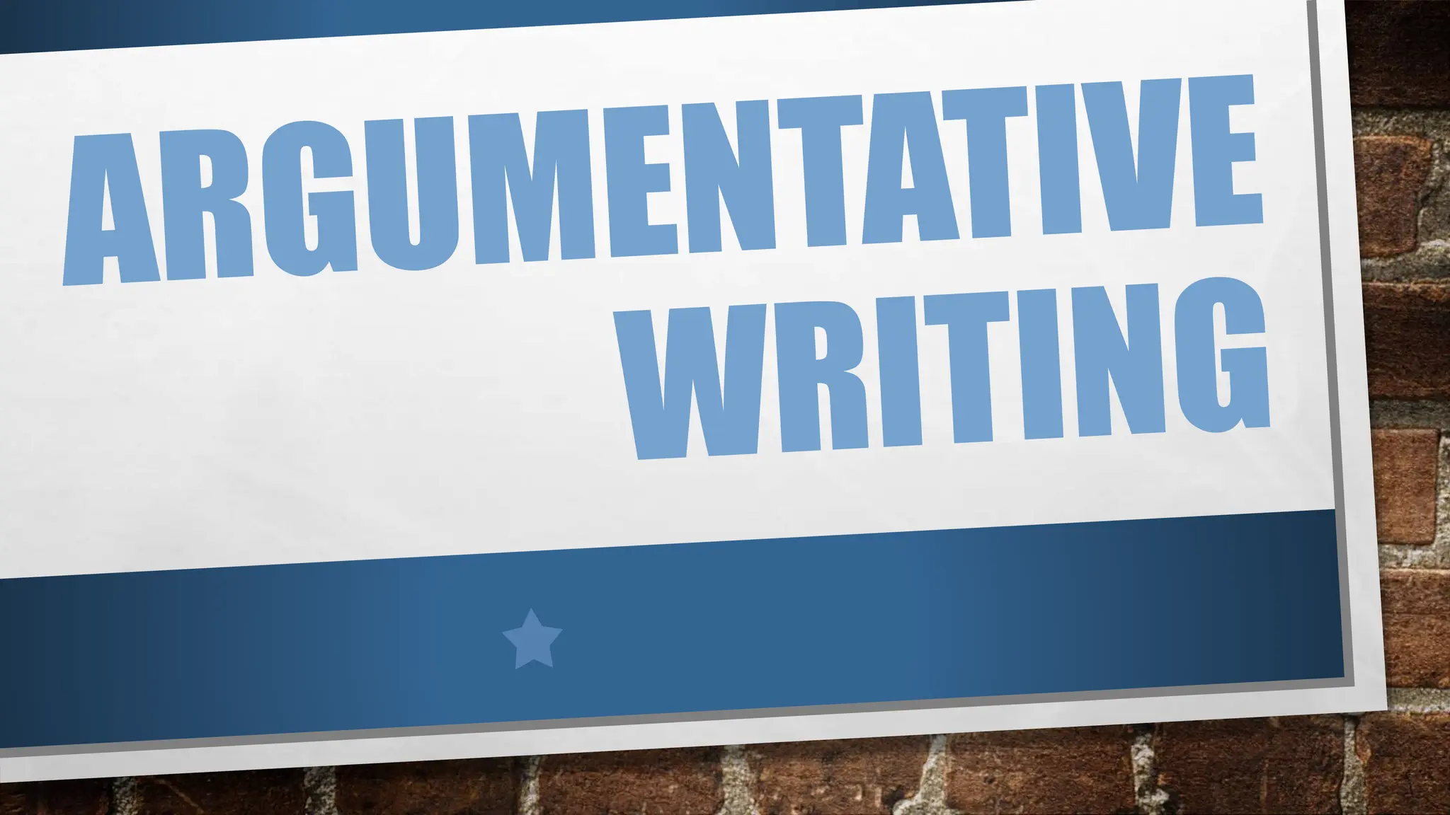 Argumentative Writing and techniques in argumentation.pptx