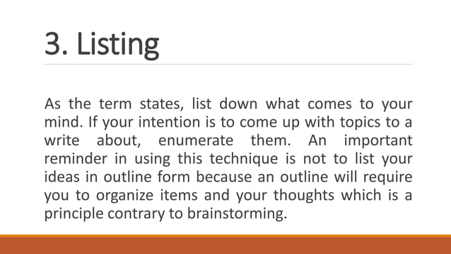Techniques in arranging information | PPTX