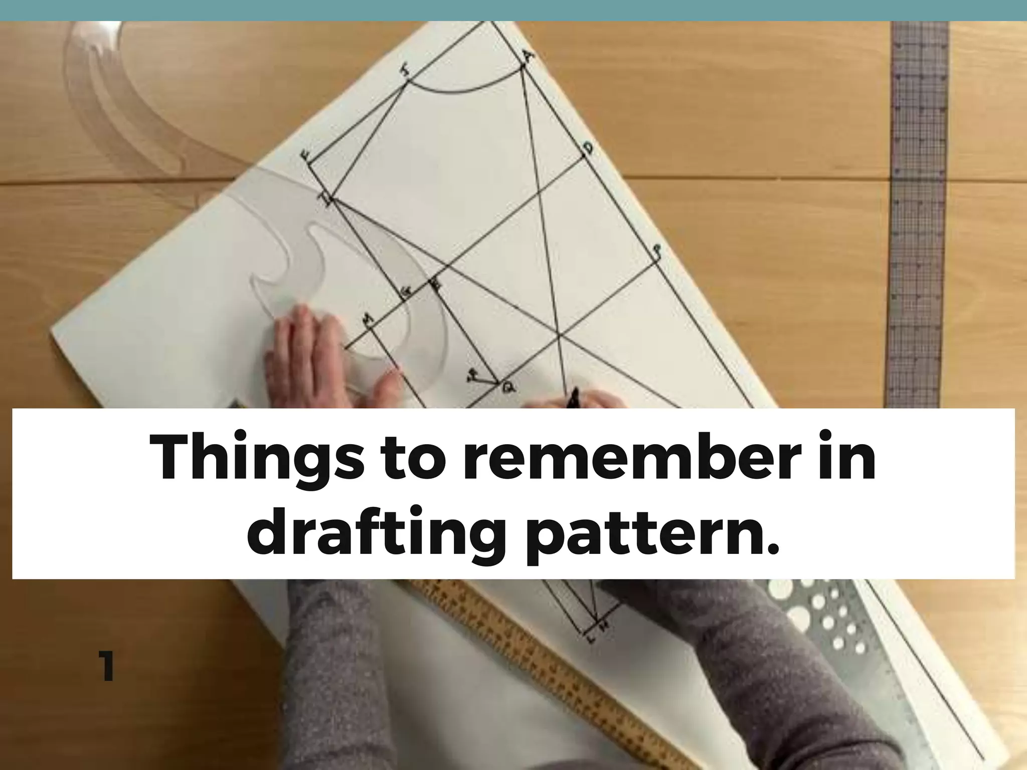 Techniques in drafting and cutting pattern | PPTX