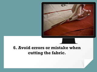 Techniques in drafting and cutting pattern | PPTX