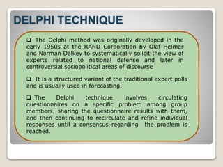 Techniques in group decision making PA report | PPTX