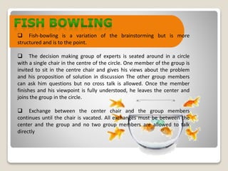 Techniques in group decision making PA report | PPTX