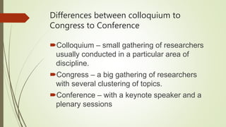 Techniques in oral presentation & conducting a research presentations ...