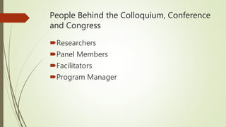 Techniques in oral presentation & conducting a research presentations | PPTX