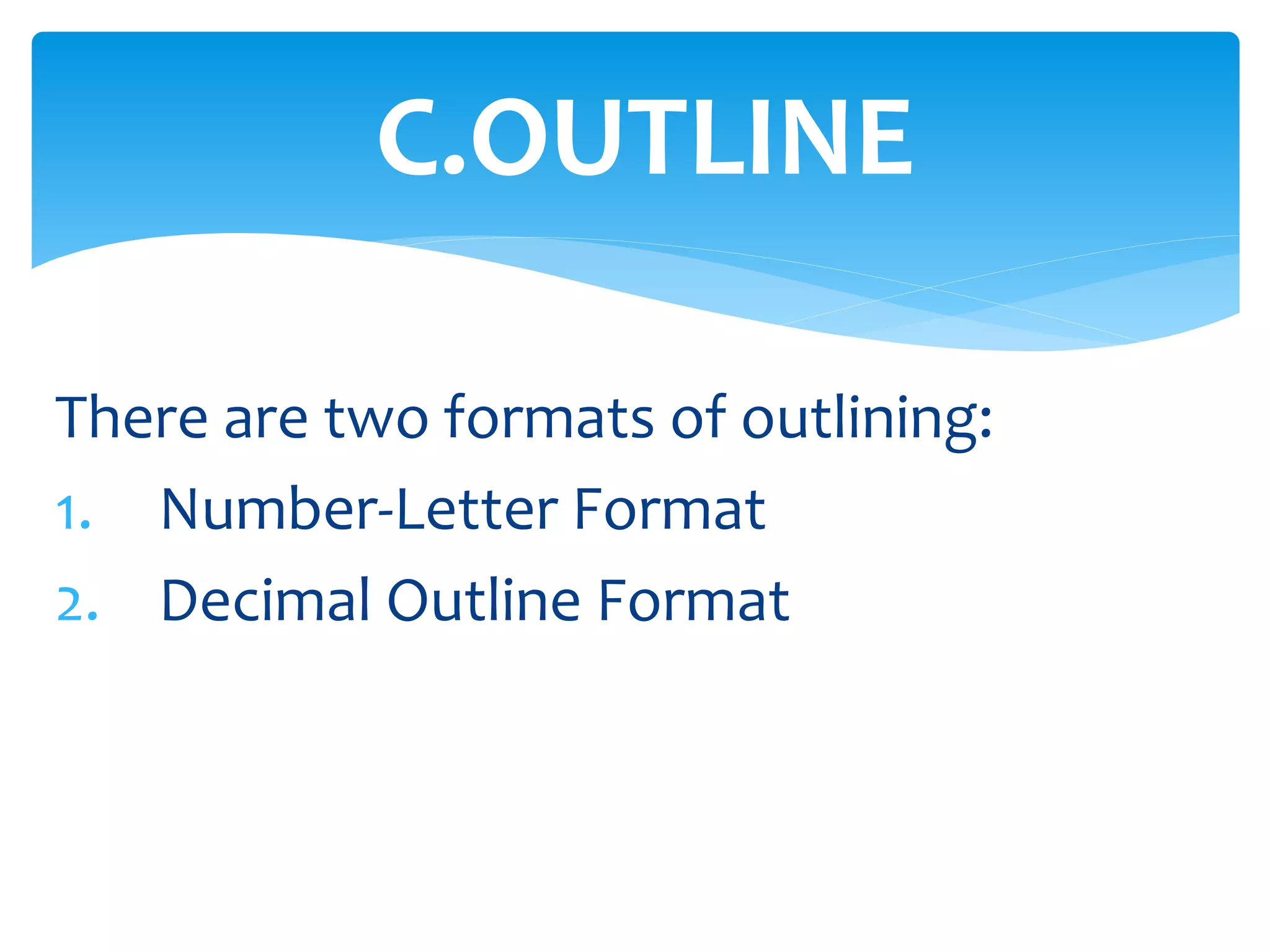 Techniques in organizing information | PPTX