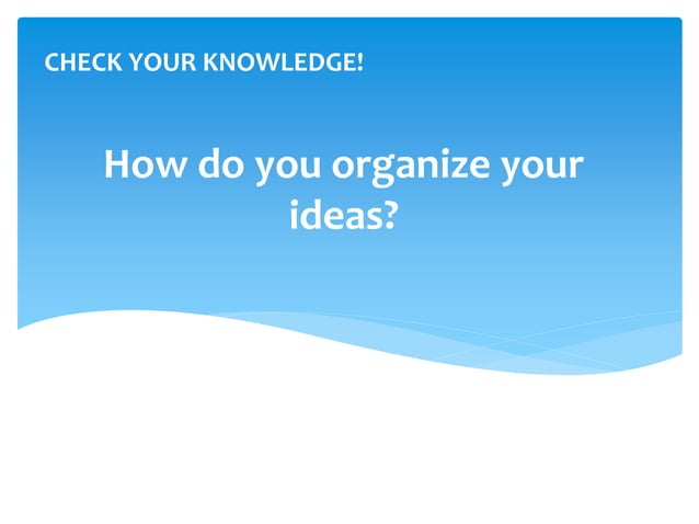 Techniques in organizing information | PPTX | Desktop Publishing ...