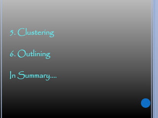 Techniques in pre writing | PPTX