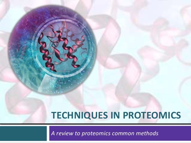 Techniques In Proteomics