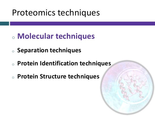Techniques In Proteomics