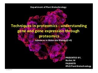 Techniques in proteomics | PPT
