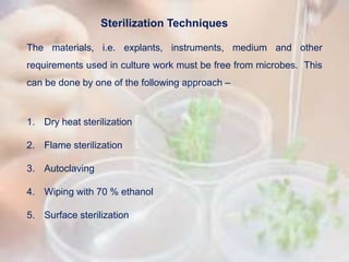Basic Aspects of Plant Tissue Culture by Dr. Manoj Kakpure | PPTX
